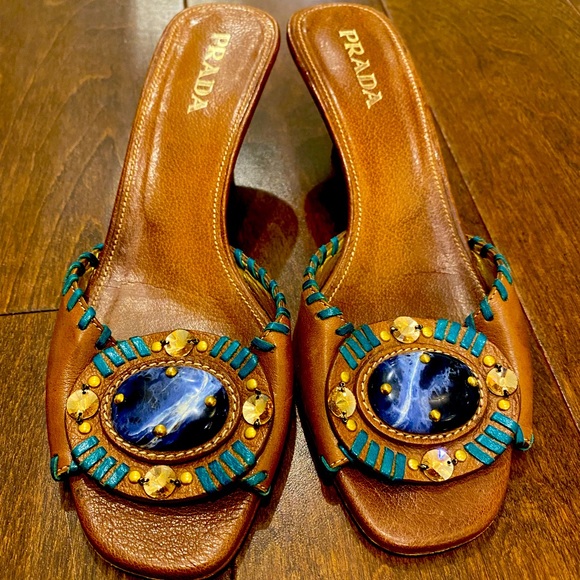 Prada | Shoes | Prada Strapless Sandals | Poshmark